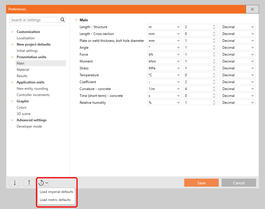 How to change units in IDEA StatiCa Connection | IDEA StatiCa